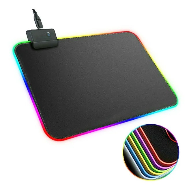 Rasure LED RGB Colorful USB Gaming Mouse Pad for Gamer RS-02 (35x25 ...