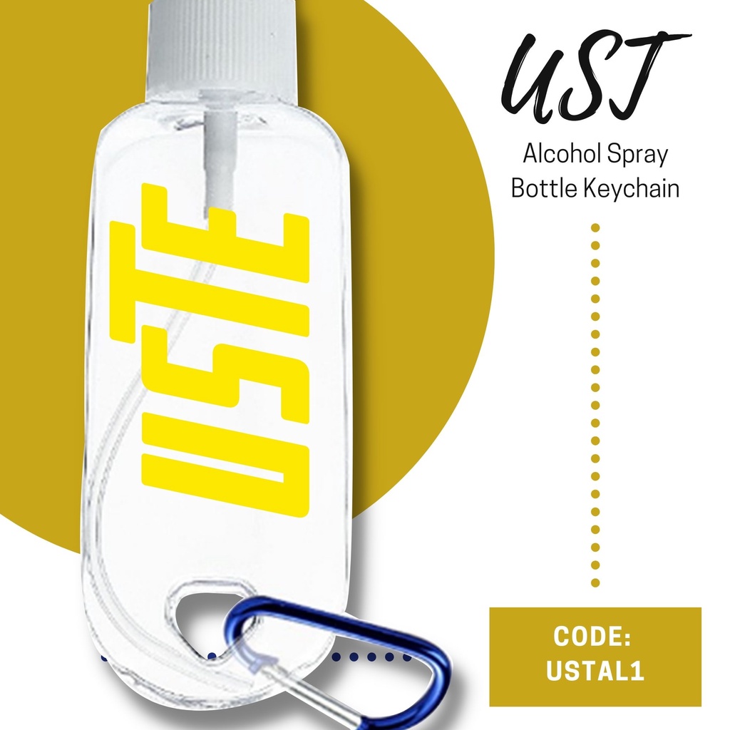 UST (University of Santo Tomas) Alchohol Spray Bottle Keychain | Shopee ...