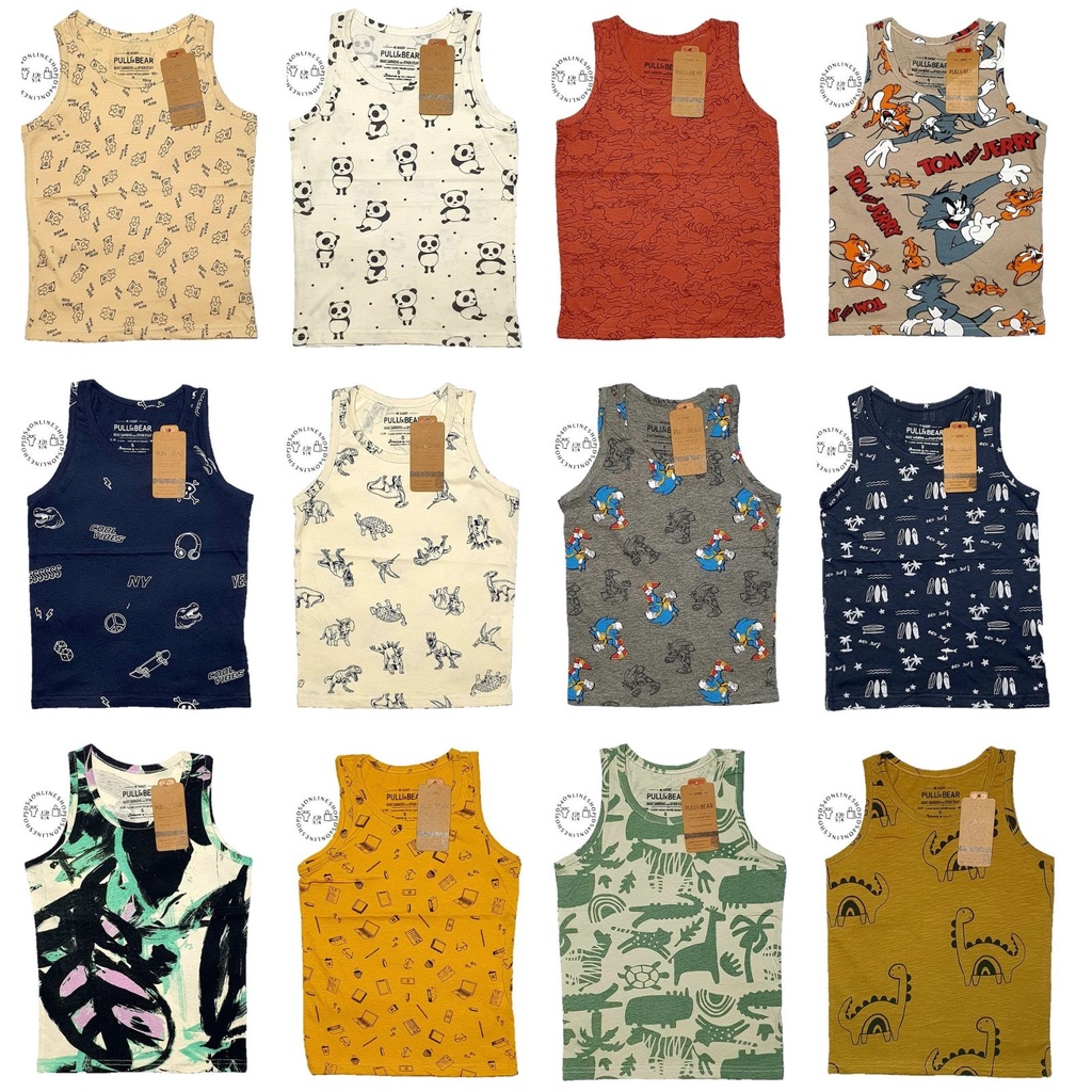 (#4)PULL AND BEAR KIDS SANDO UNISEX | Shopee Philippines