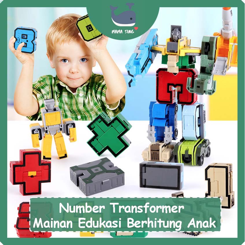 Number Transformer Mama Sing Quality Educational Robot Toys Counting ...