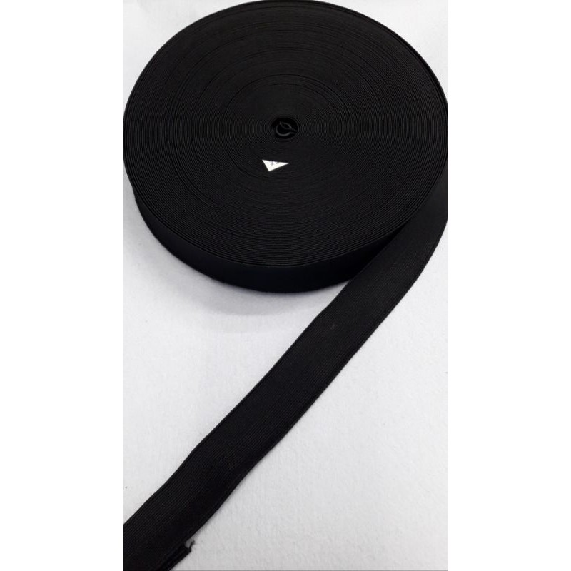 11/4 inch garter white and black sold per roll | Shopee Philippines