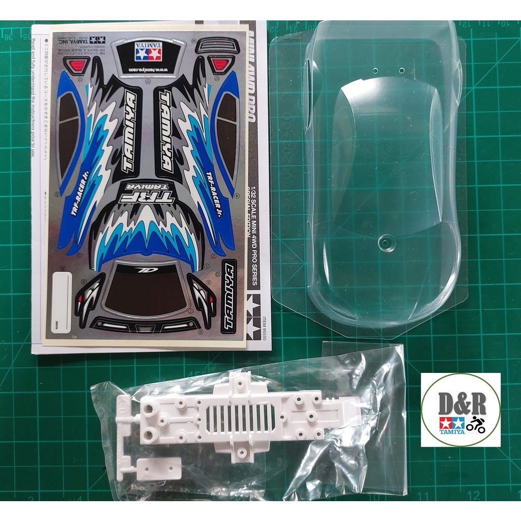 Tamiya TRF Racer Jr Black Special Polycarbonate Cowl with Sticker ...