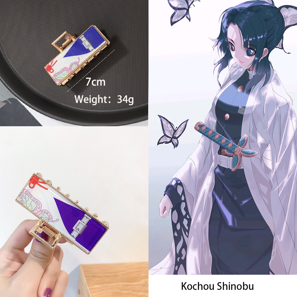 Anime Demon Slayer Metal Hair Claw Kamado Tanjirou Nezuko Hair Claw ...