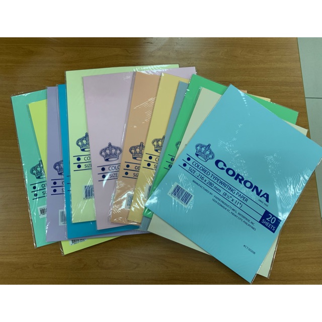 Corona Typewriting paper colored | Shopee Philippines