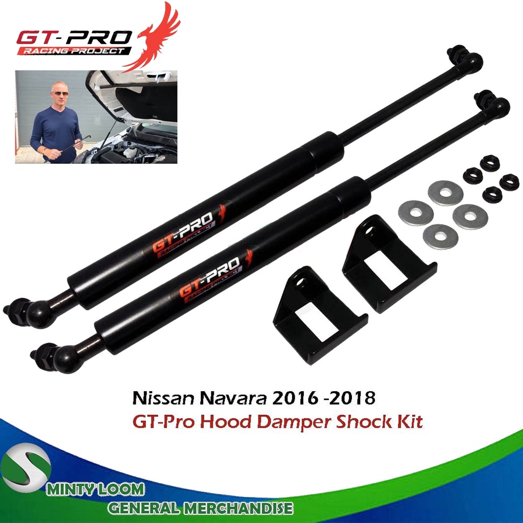 GT Pro Hood Damper Bonnet Shock Kit for Nissan NP300 Navara 2015 - 2019 ...