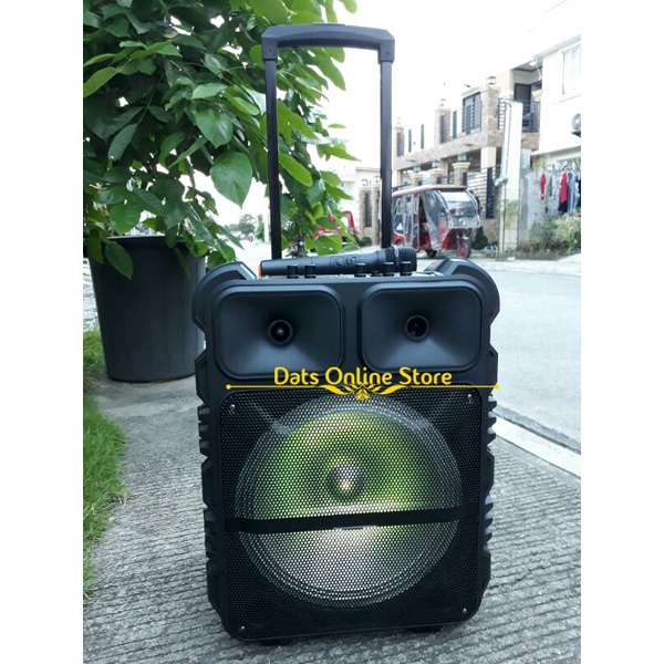 BIG SIZE D12" BLUETOOTH KARAOKE SPEAKER W/ BASS/TREBLE/ECHO+FREE ...