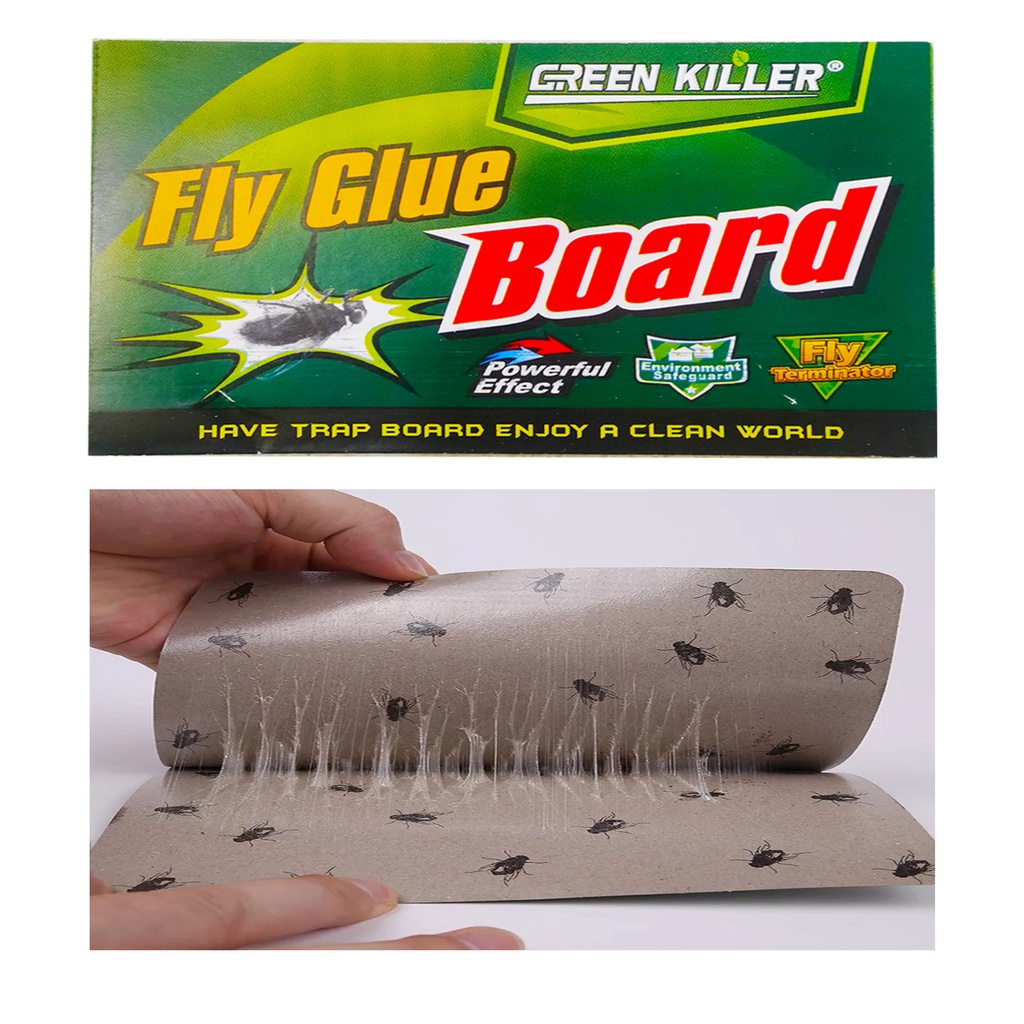 20pc Fly Catcher Glue Board Fly Trap Board Traps Fruit Flies Kitchen ...