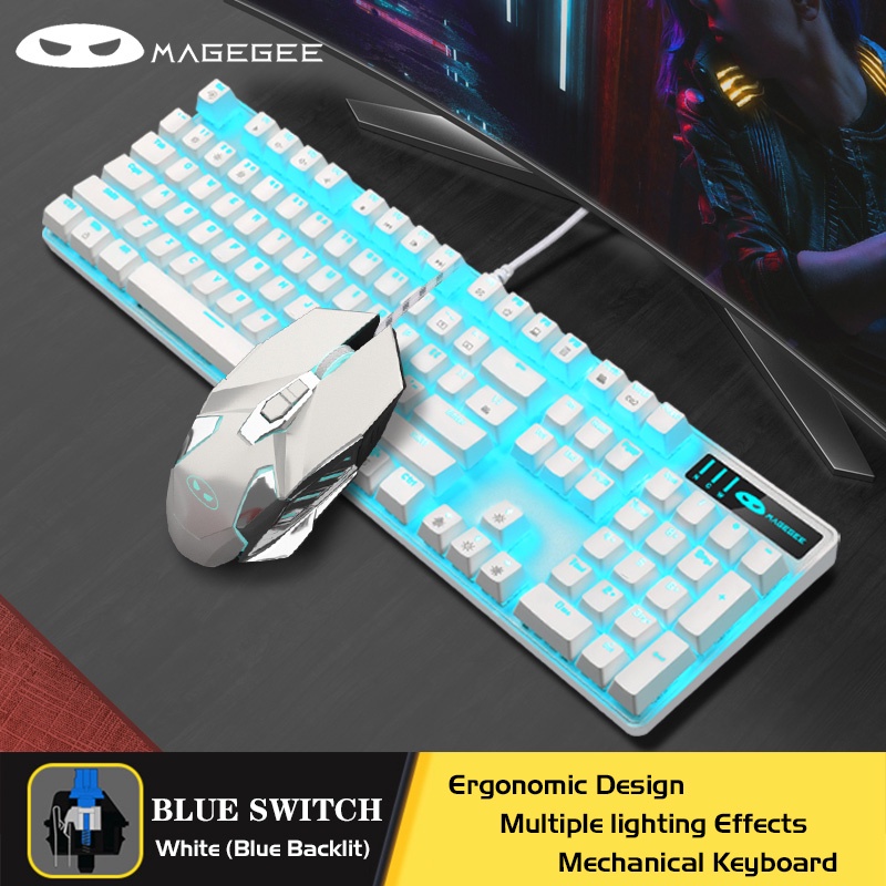 【New product】MageGee Mechanical Gaming Keyboard and Mouse Comble Wired ...