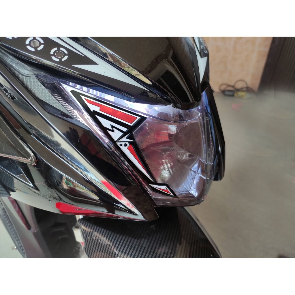 Honda Beat Head Light Decal Red Design | Shopee Philippines