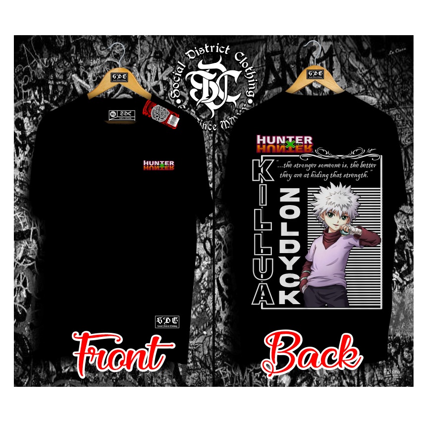 SDC HunterXHunter KILLUA Zoldyk Clothing Tops For Woman Man | Shopee ...