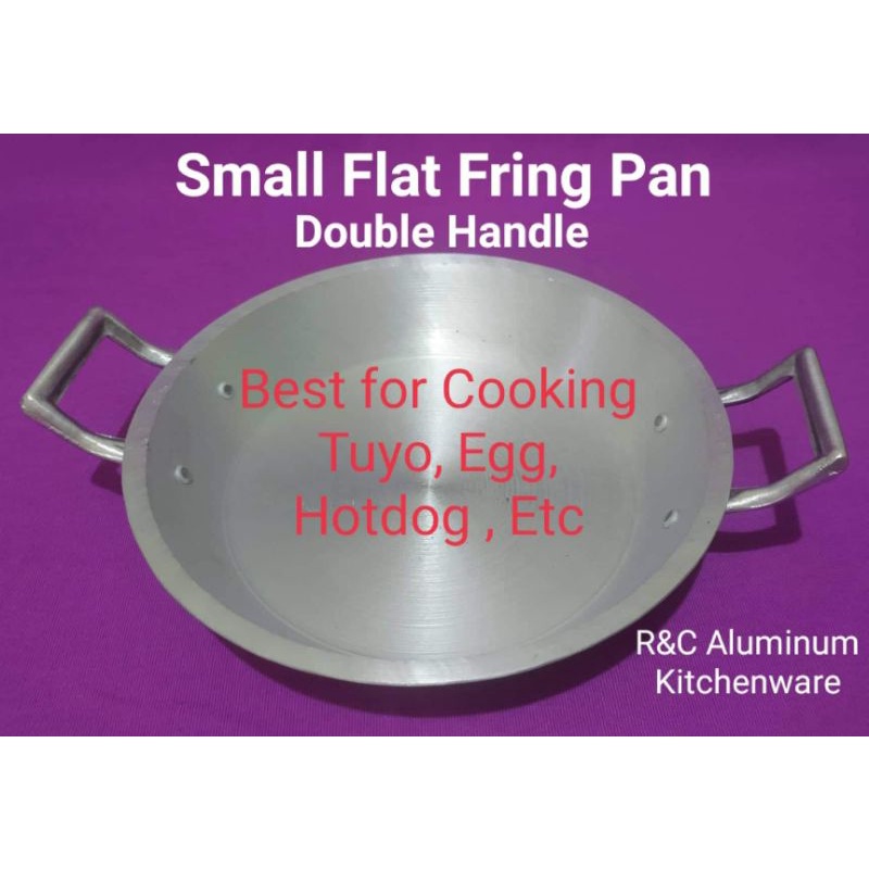 Small Flat Frying Pan Double Handle (Diameter : 22.5cm, Height : 4.5cm ...