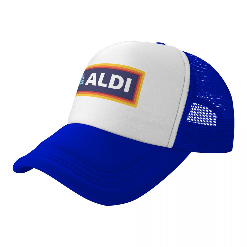 Aldi Logo (3) Adult Grid Hat Men's Women's Baseball Cap High Straight ...