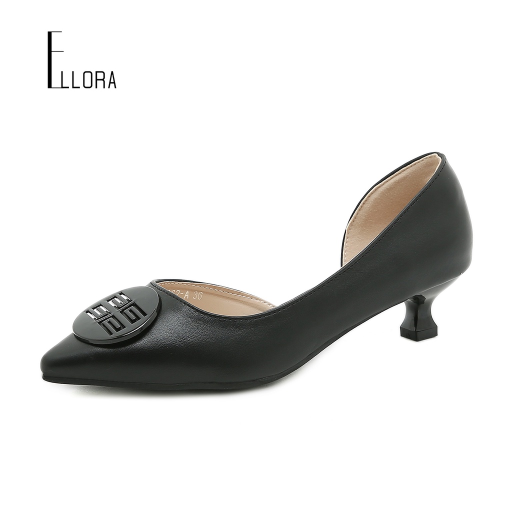 Ellora EL1862-A Women's Work Heels Shoes 4cm Import | Shopee Philippines