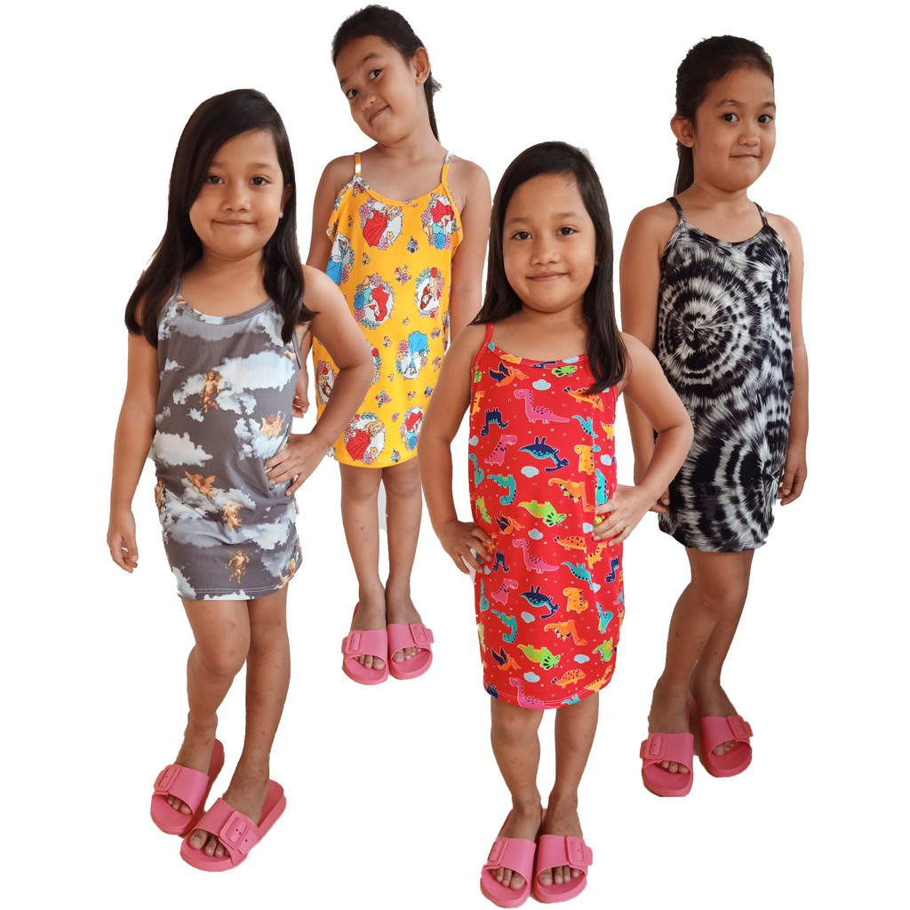 kid's cutie spaghetti duster pang bahay | Shopee Philippines