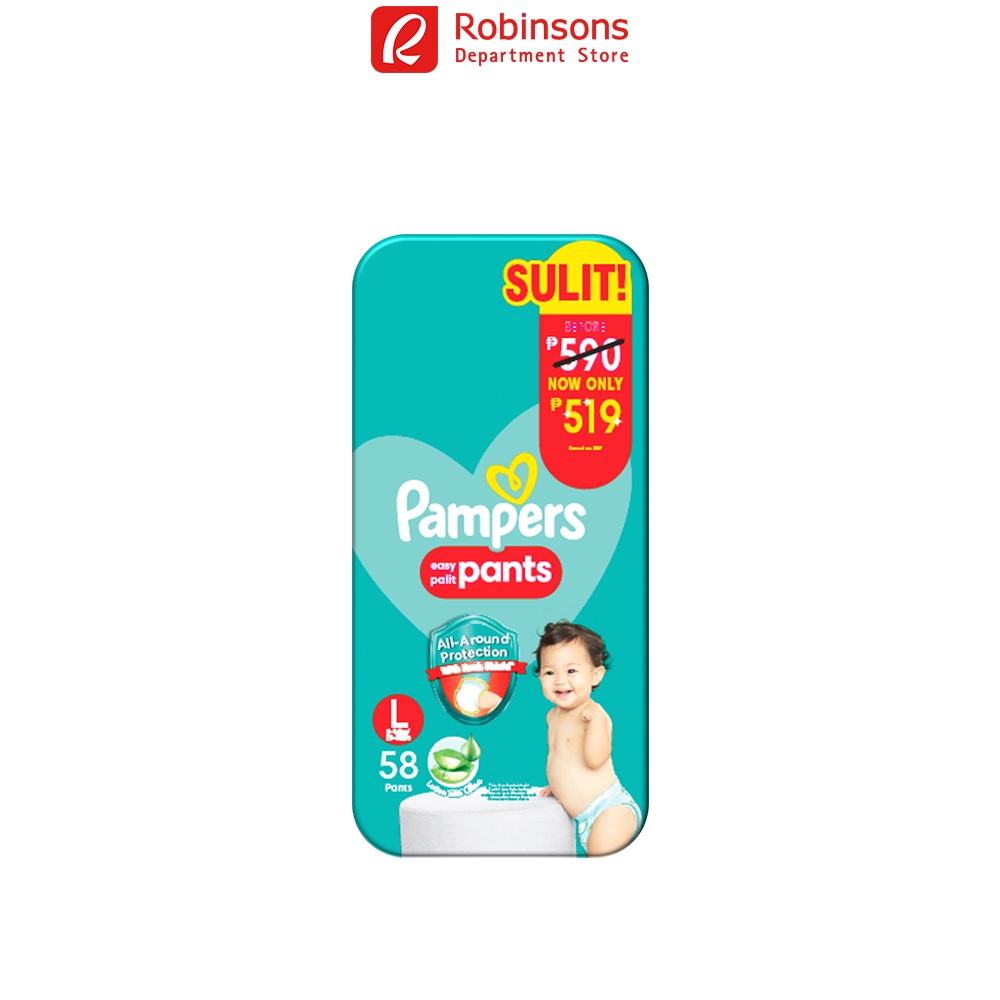 Pampers Baby Dry Pants Super Jumbo Large 58s EDLP | Shopee Philippines