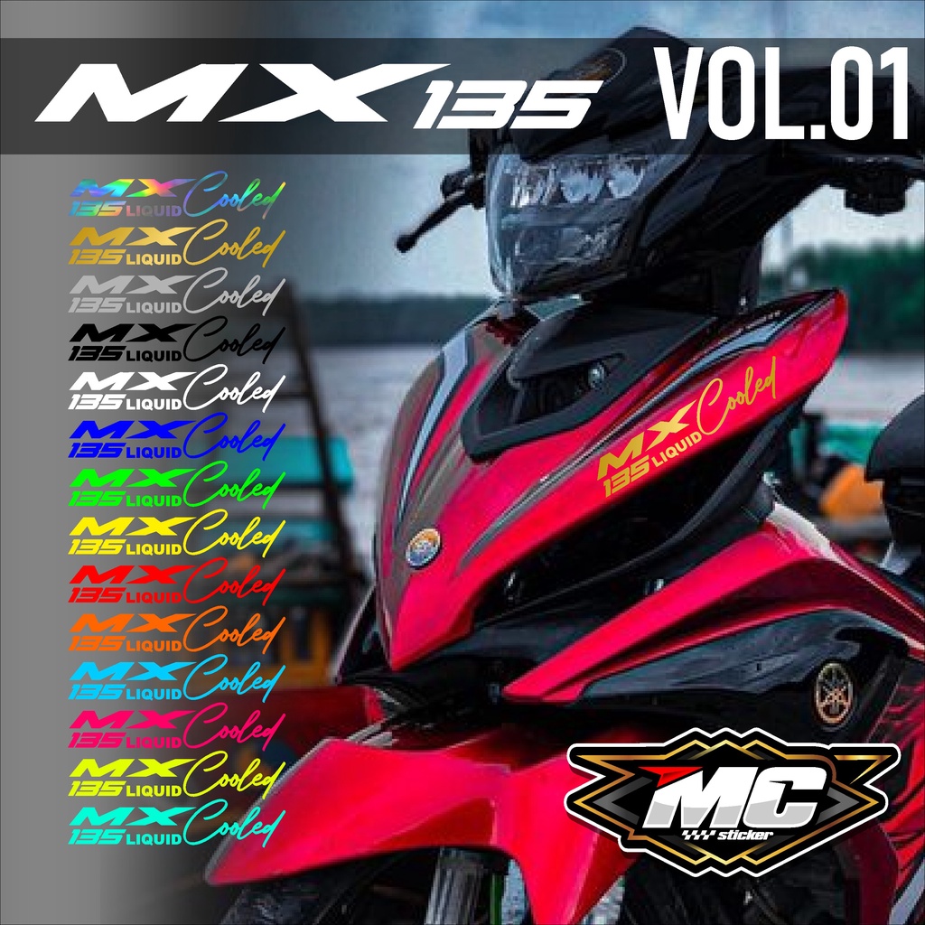 Cutting Sticker MX 135 - Motorcycle Accessories Sticker Lis Variation ...