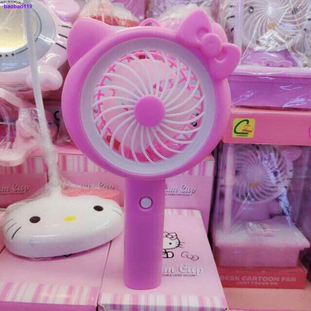 Hello Kitty and Doremon USB Mini fan with light | Shopee Philippines