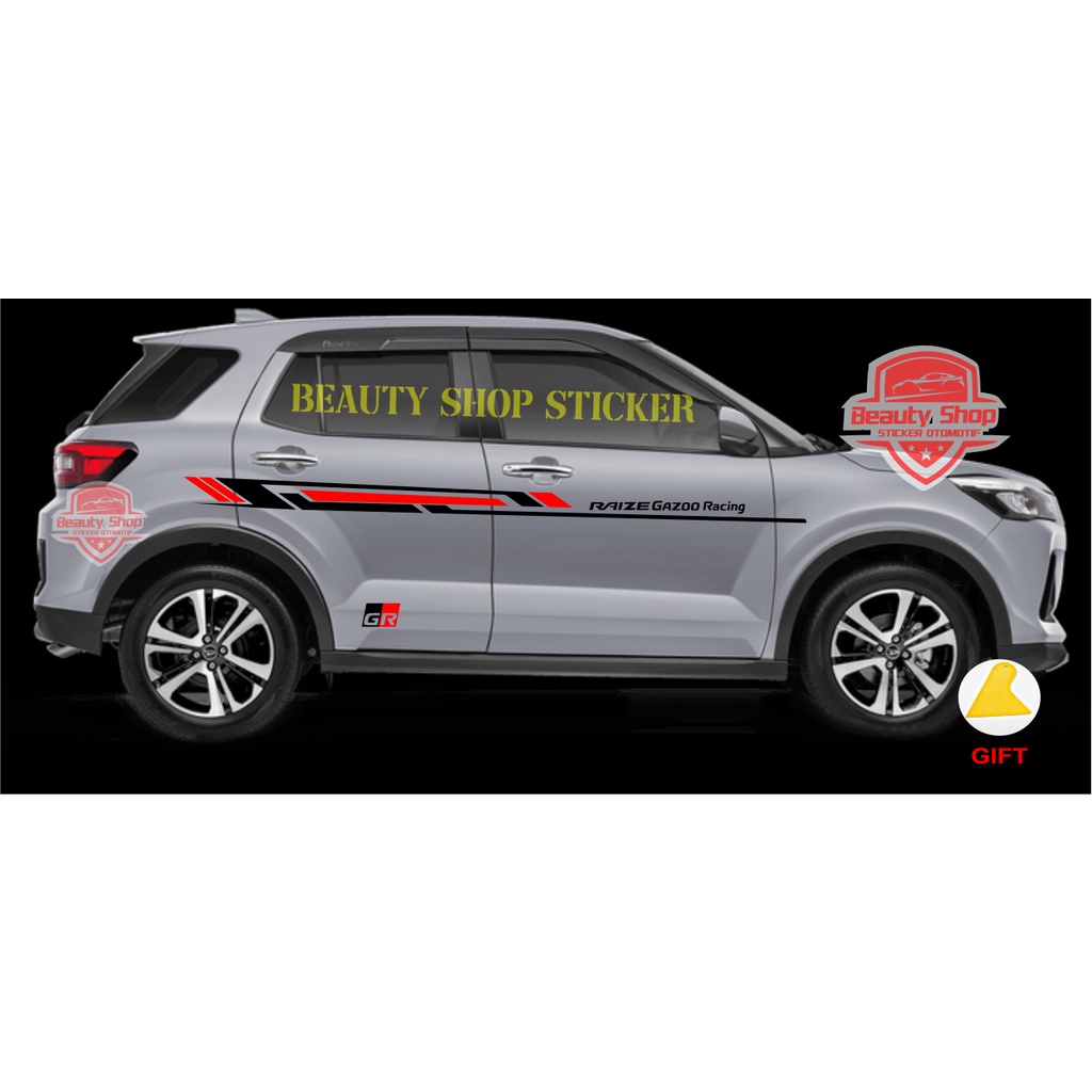 Toyota raize gr gazoo racing list stripe body cutting sticker gr Car ...