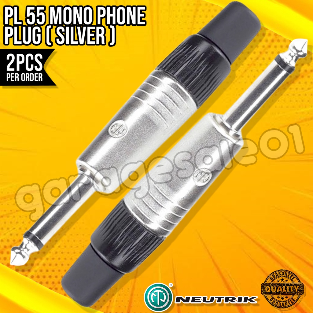 2PCS NEUTRIK NP2C 6.35mm Mono Plug PL55 Mono Phone Plug Connector ...