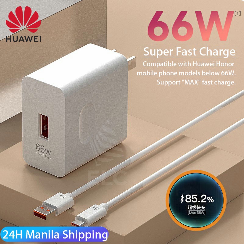 Huawei Max 66W Super charger Fast Quick Wall charger with 6A Type C cable for Mate 40pro P40 ...