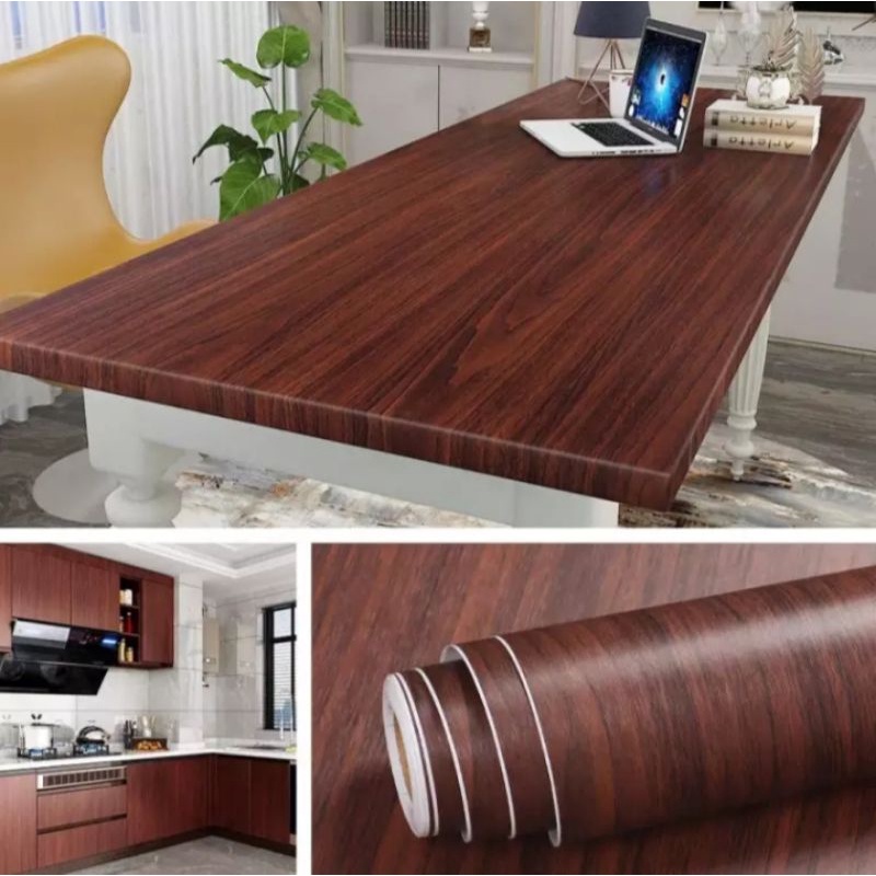 Wood Home Decor Sticker PVC high Quality Waterproof Self Adhesive 10m ...