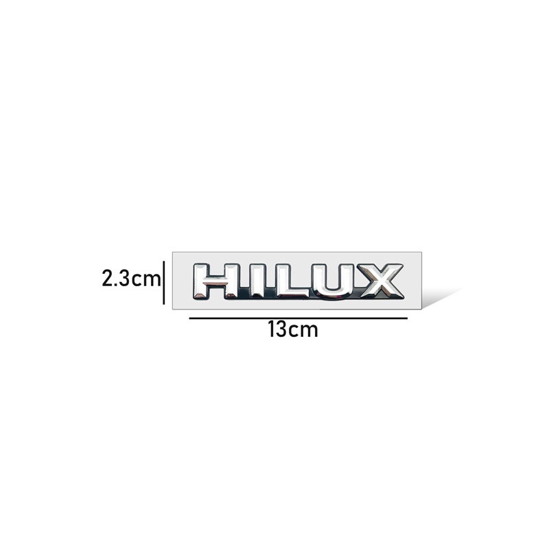 3D ABS HILUX Logo For Toyota Hilux Revo Emblem Rear Trunk Badge Sticker ...