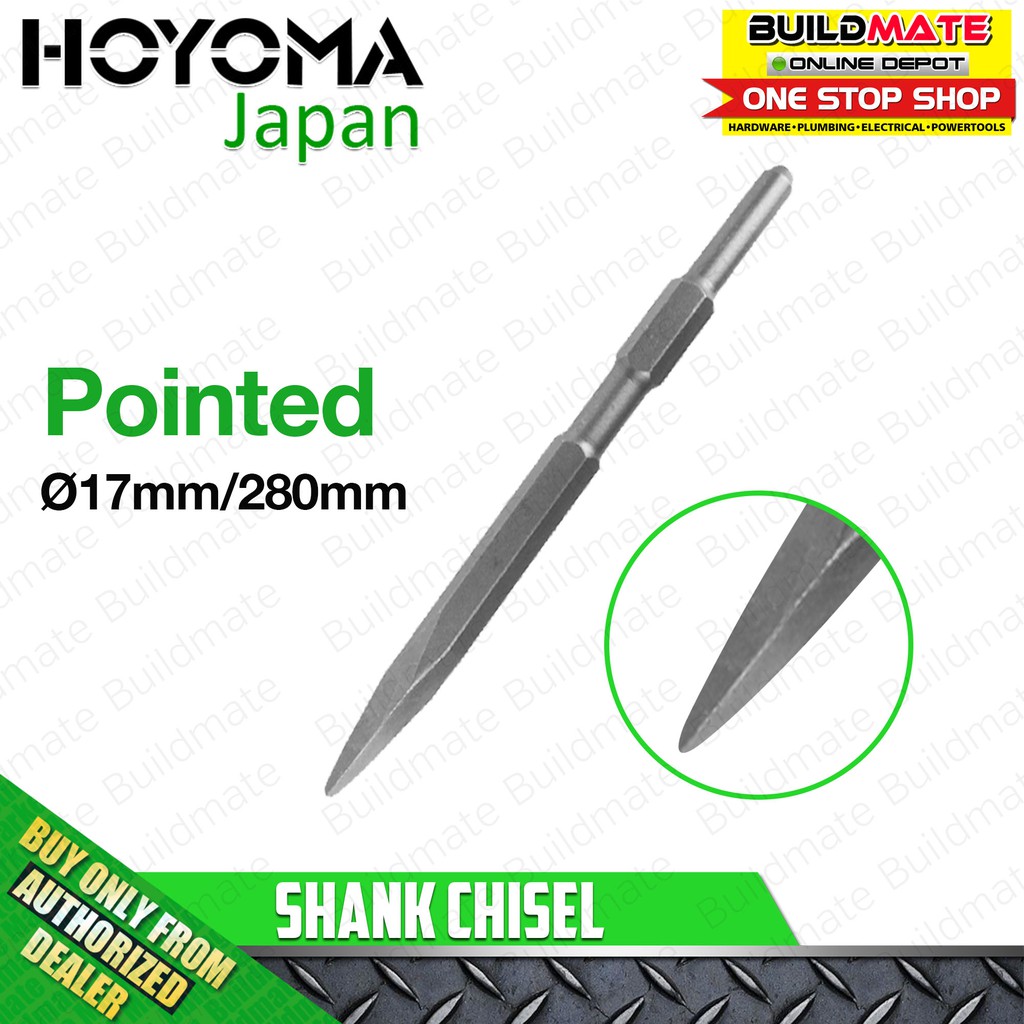 HOYOMA Shank Chisel POINTED 17mm x 280P HT-SC17*280P •BUILDMATE ...