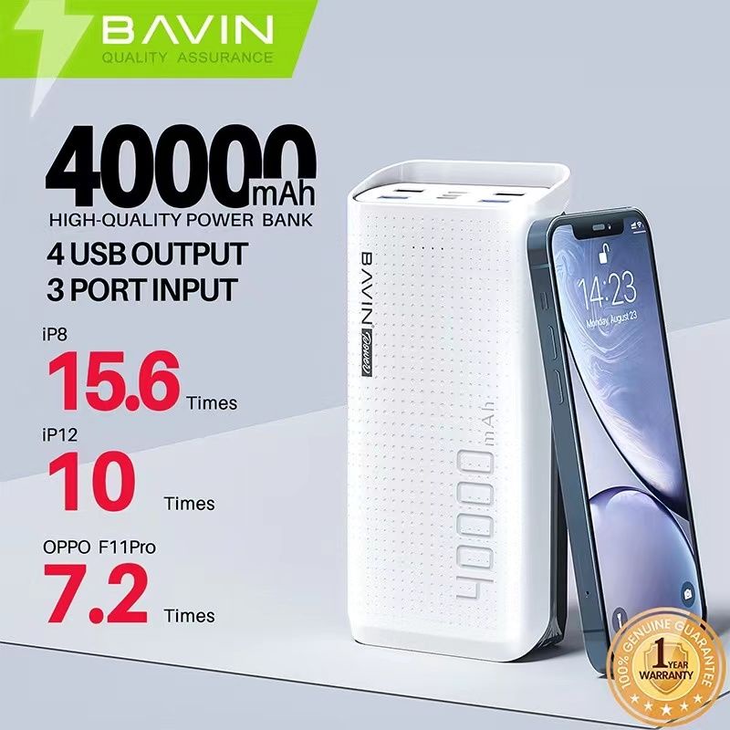 BAVIN Original 40000mah Battery Capacity Powerbank Fast Charging ...