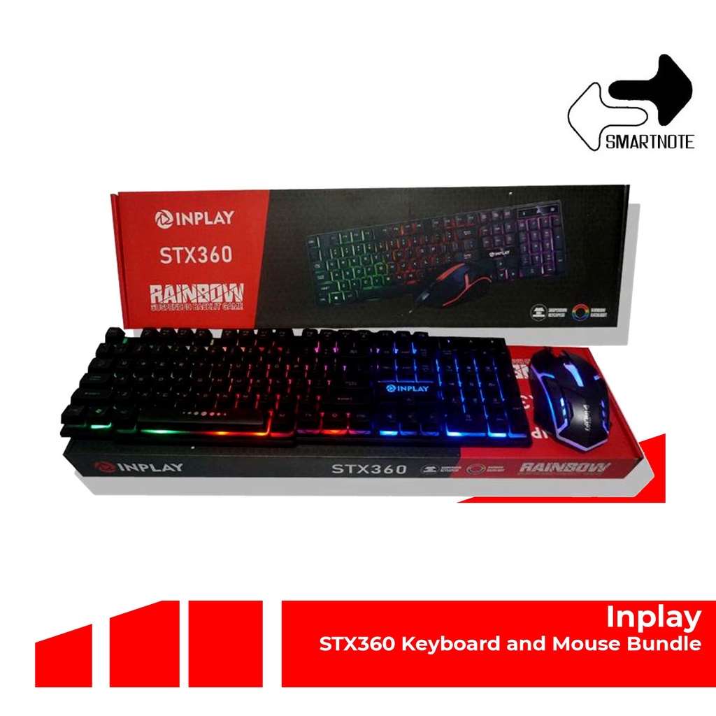 INPLAY STX360 Suspended RGB BackLight Gaming Combo KEYBOARD & MOUSE ...
