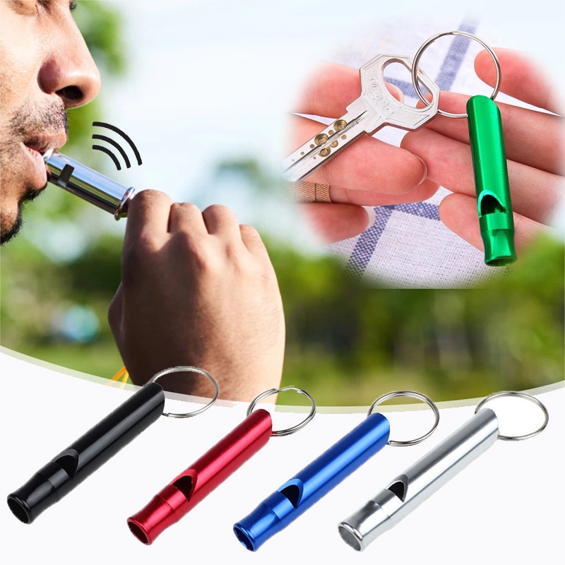 [Random Colours] 1 PC Multifunctional Metal Emergency Small Whistles ...