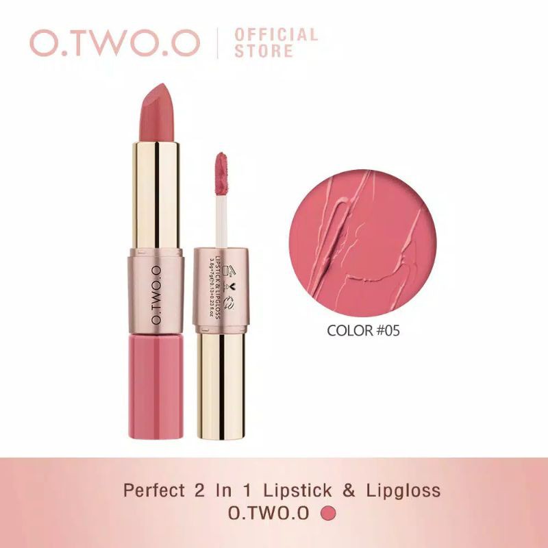 O.TWO.O (2 in 1) OTWO Lipstick Matte and lip Gloss | Shopee Philippines