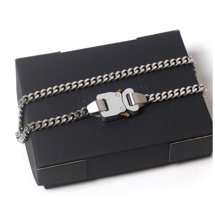 ALYX necklace 1017 alyx 9SM hero chain lock design necklace | Shopee ...