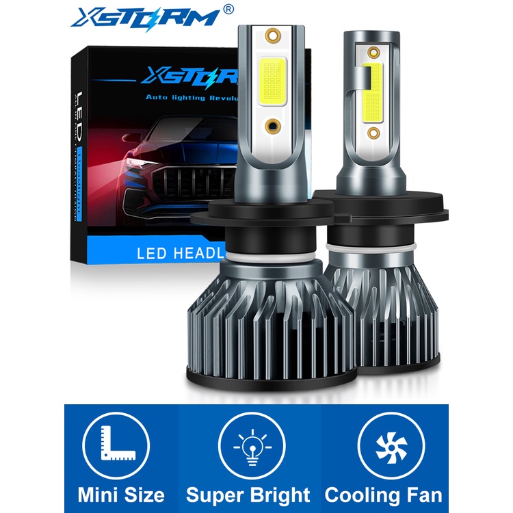 Xstorm 2pcs Car LED Headlight H1 H4 H7 Bulb H8 H11 9005 Hb3 9006 Hb4 ...
