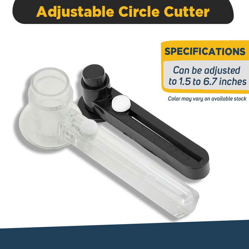 Adjustable Circle Cutter Plastic for Button Pin (Color Black) | Shopee ...