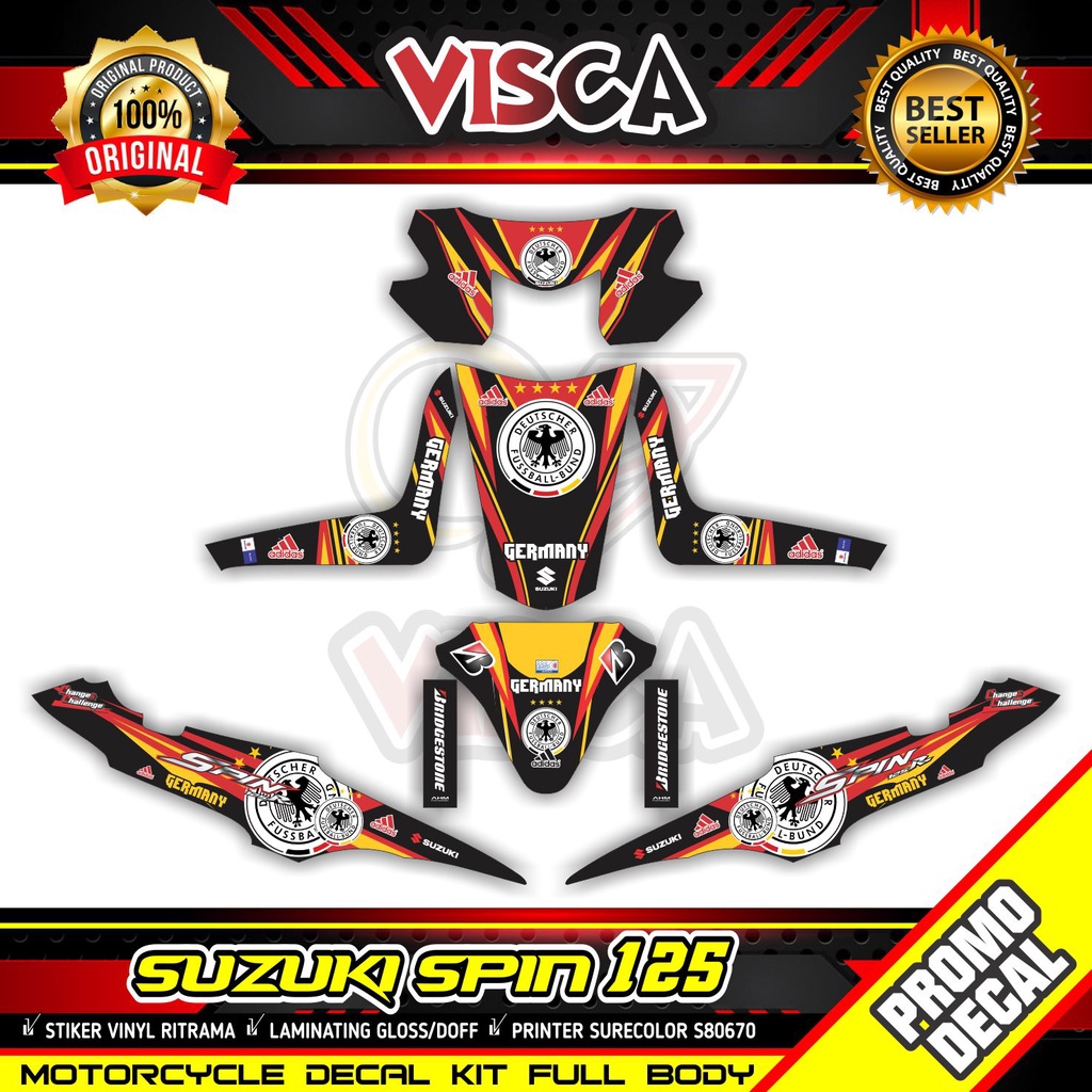 Spin 125 Full Body Decal Spin 125 Full Body Sticker Suzuki Spin 125 ...