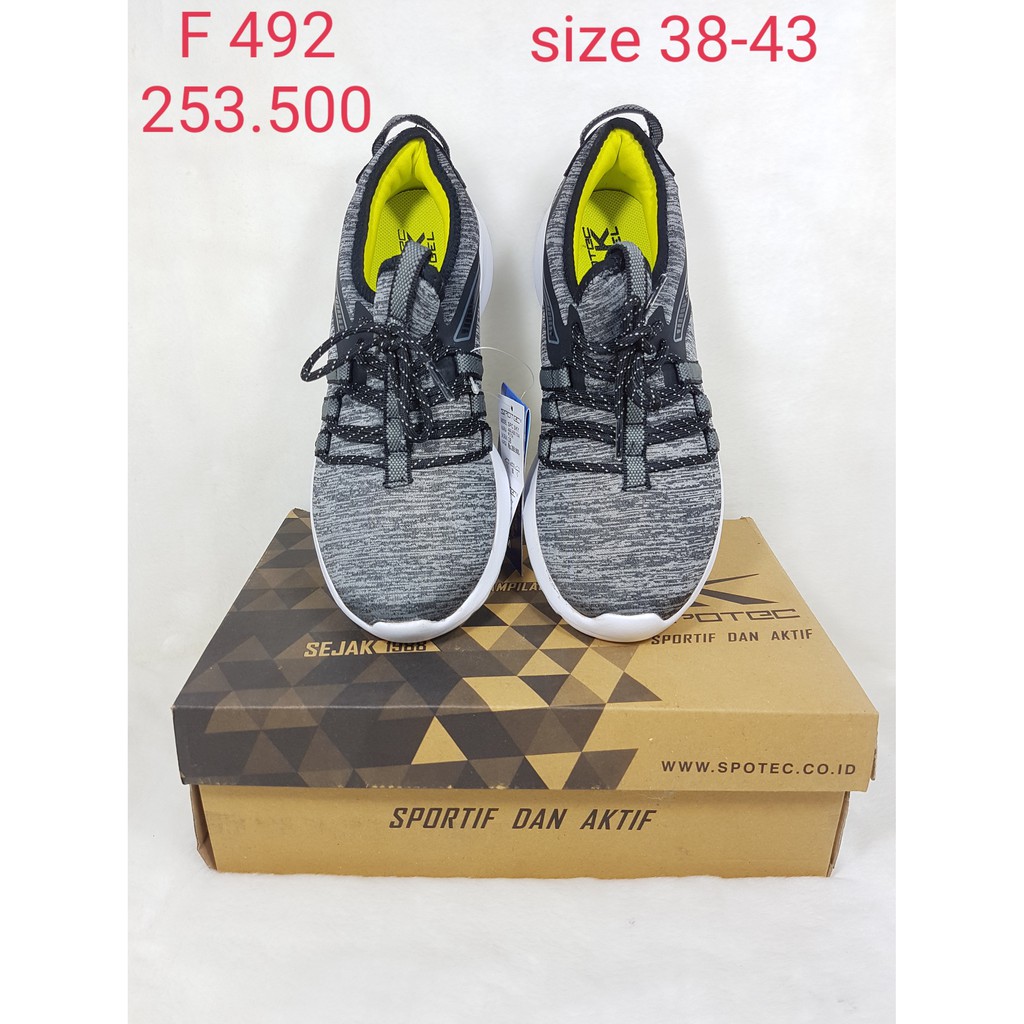 Original SPOTEC ART.SPC SKY Gray Shoes - F492 | Shopee Philippines