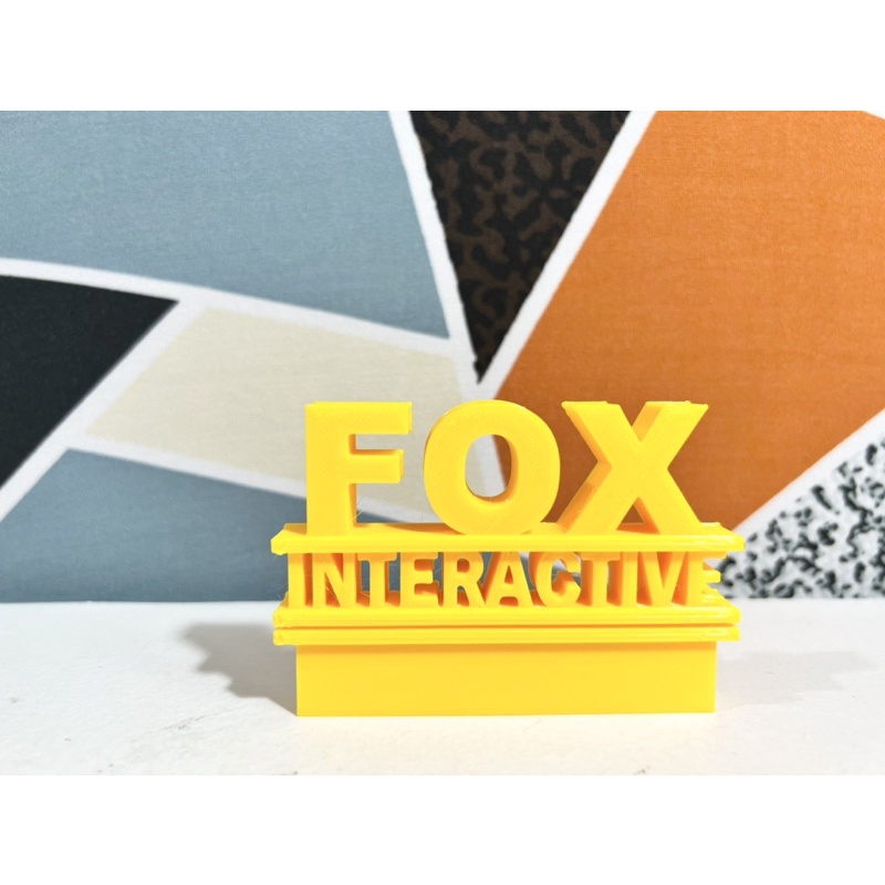 FOX INTERACTIVE Logo (Customizable Name) (3D PRINTED),Kids Toy, gift ...