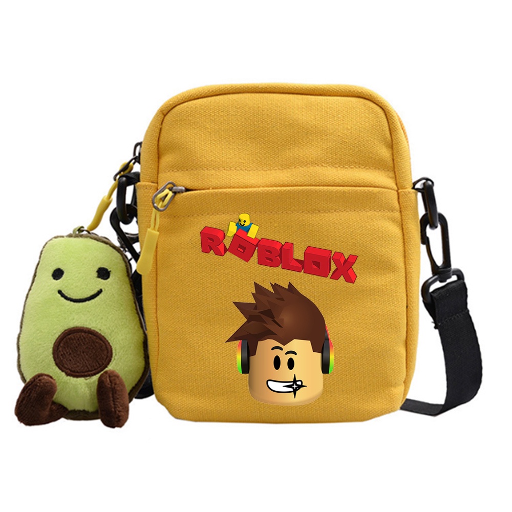 Roblox Children Women Canvas Mini Shoulder Bag Cute Cartoon Crossbody ...