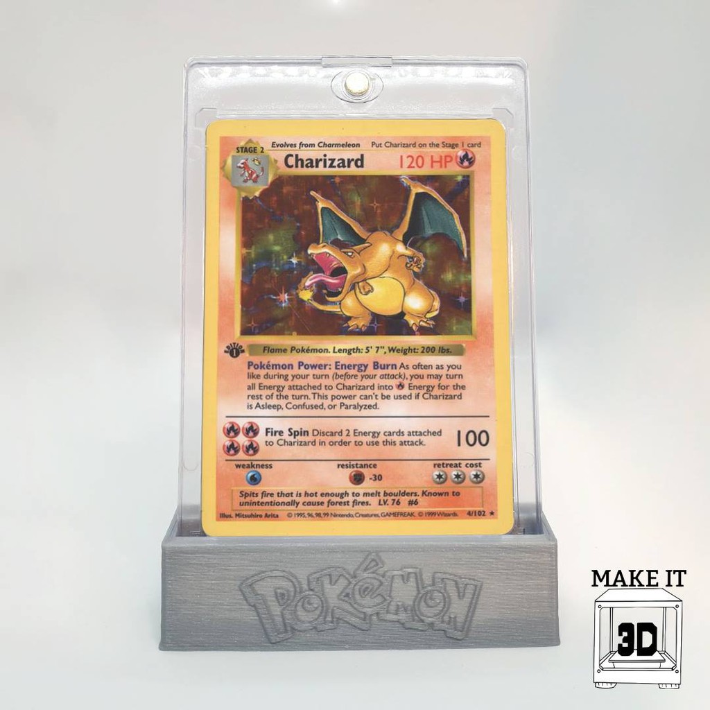 Pokemon Card Display Stand - fits Ultra Pro One Touch 35pt magnetic ...
