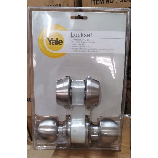 Yale Lockset Combo Pack VCA5127/8121 w/ Double Deadbolt US32D Stainless ...