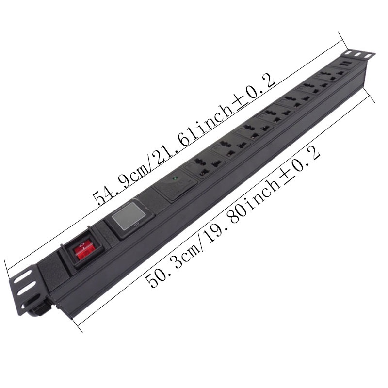 Server Rack Power Distribution Unit PDU 3-10 Poss. Socket Outlet ...
