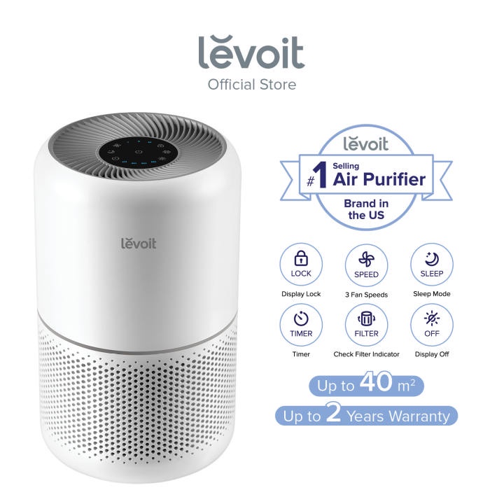 Levoit Core 300 Air Purifier Effective Area 40 m H13 True HEPA Filter Shopee Philippines