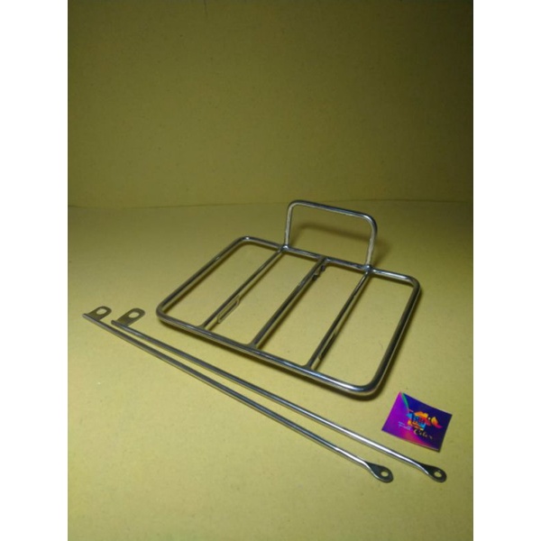 Pizza rack model bicycle front rack - stainless steel | Shopee Philippines