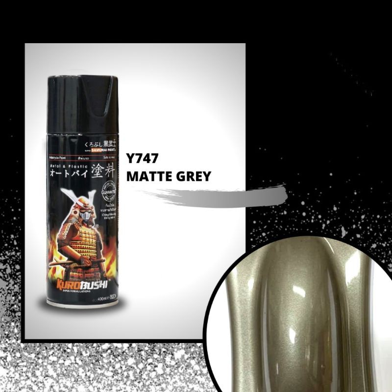 Samurai Paint Y747 Matte Grey 400ml | Shopee Philippines