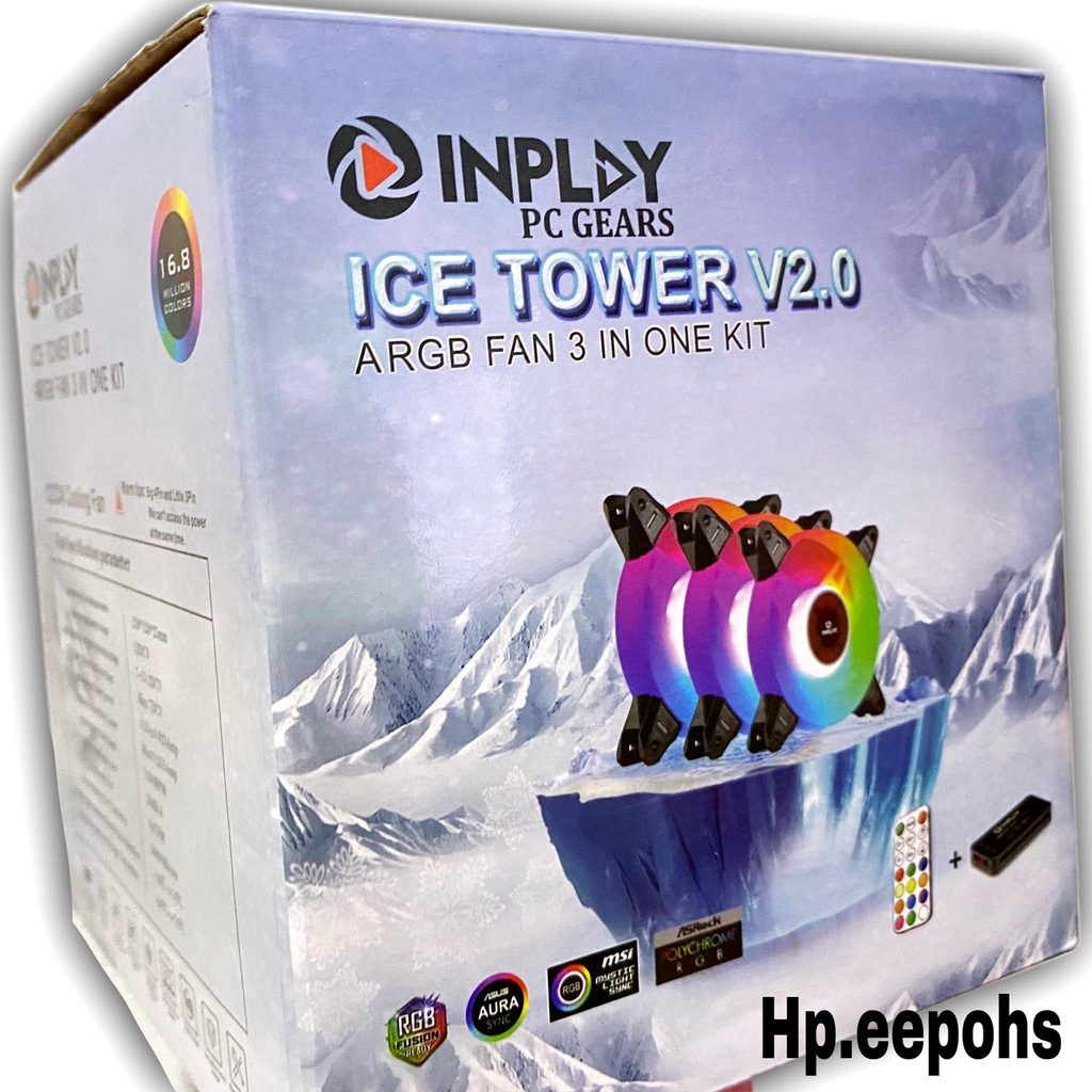 INPLAY ICE TOWER RGB FAN 3 IN ONE KIT | Shopee Philippines
