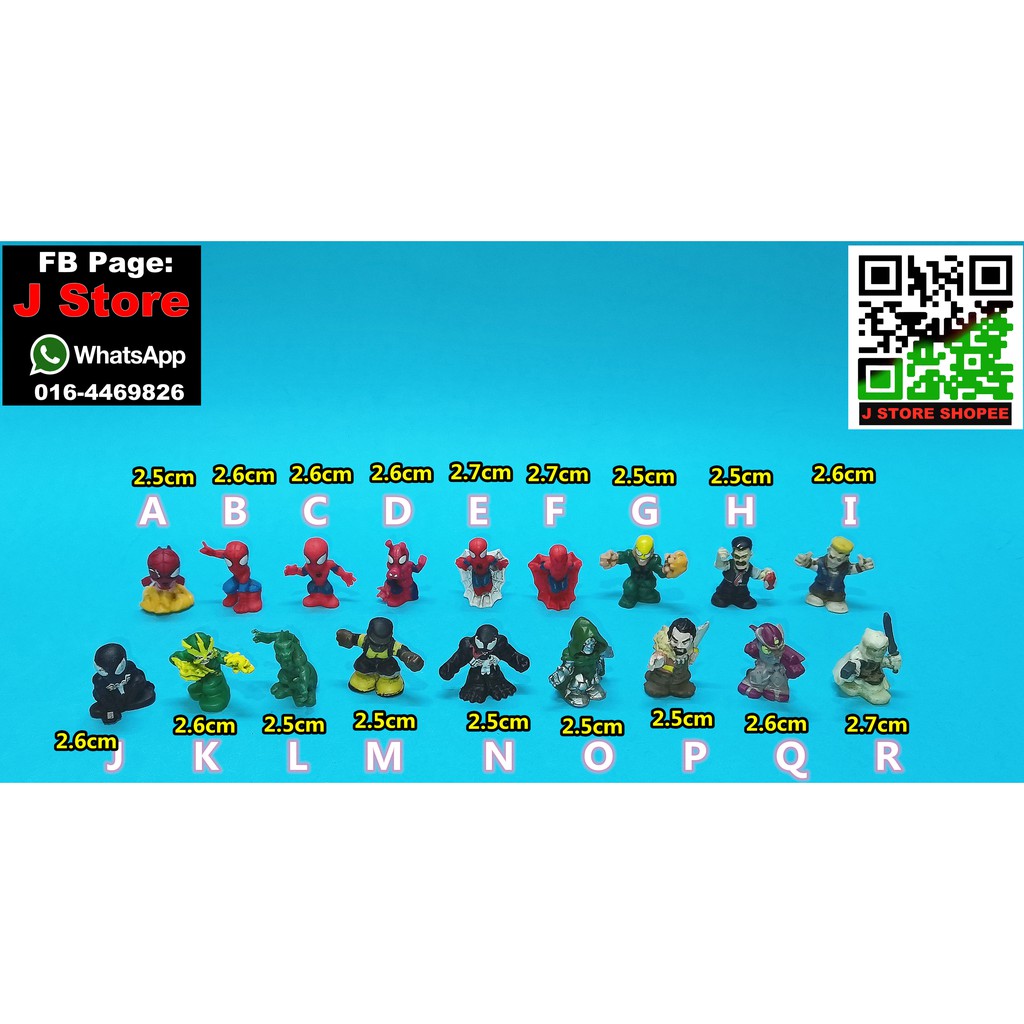 Marvel Rubber chibi figure ( J Store ) | Shopee Philippines