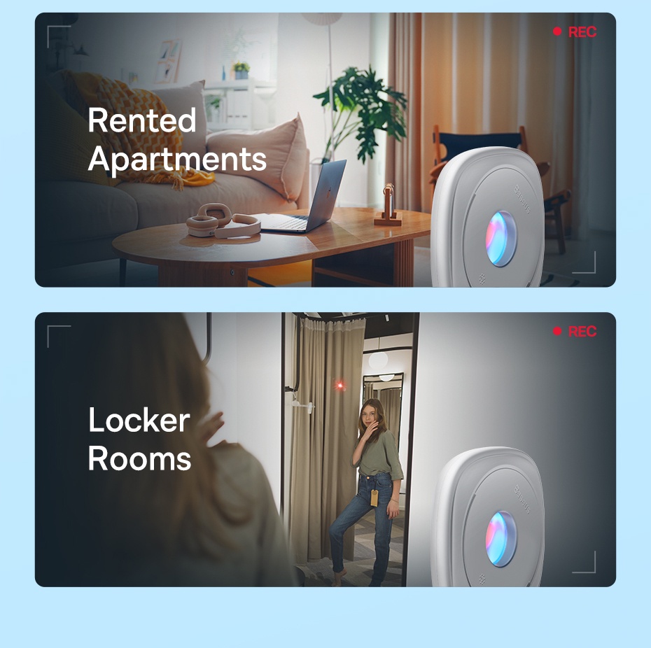 Baseus Camera Detector Hidden Camera Portable Detect Anti-Peeping ...