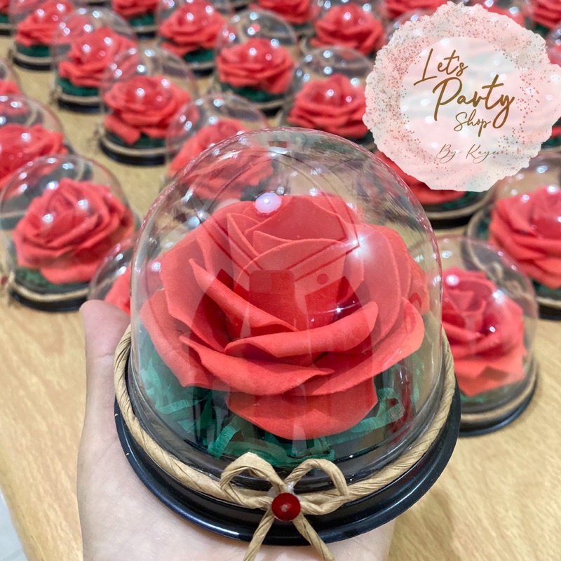 Rose Flower Dome Souvenir & Giveaway for Birthday/Wedding/Christening ...