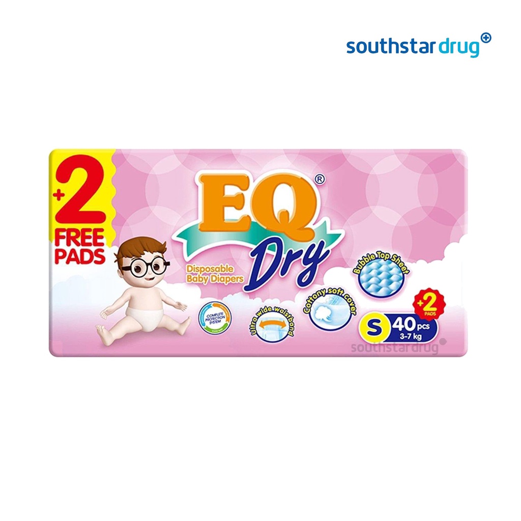 EQ Dry Small Diaper - 40s | Shopee Philippines