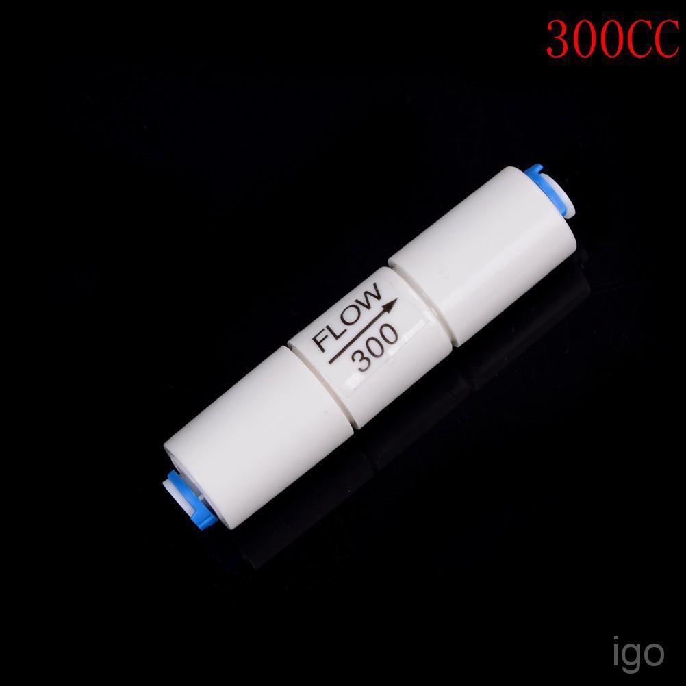 IGO 1/4" Flow Restrictor 300CC-1500CC with Quick Connect for RO Reverse ...